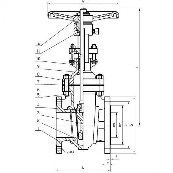 Flanged Gate Valve Class 150, 300 -CNM VALVE